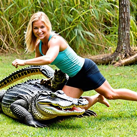 Female Alligator Wrestler Alligator Wrestling Ilar