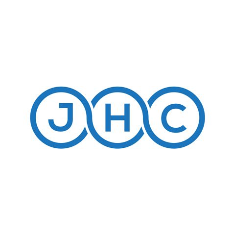 Jhc Letter Logo Design On White Background Jhc Creative Initials