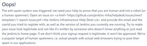 Sign Up Issue Jenkins Infra Helpdesk GitHub