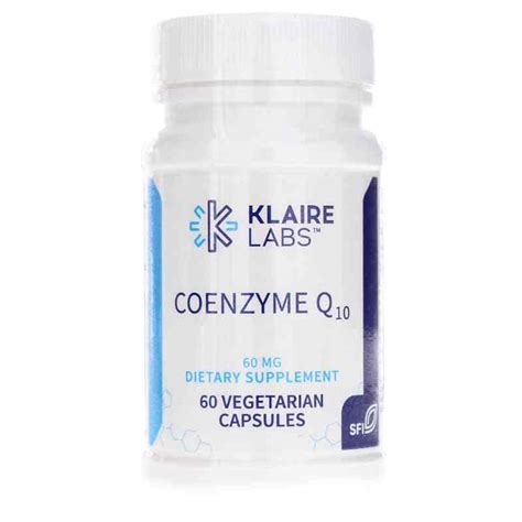 Coenzyme Q10 60 Mg Klaire Labs