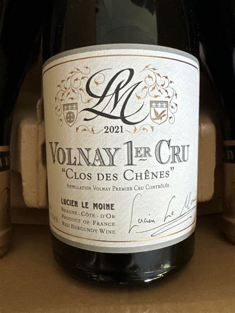 2021 Lucien Le Moine Volnay 1er Cru Clos Des Chênes France Burgundy