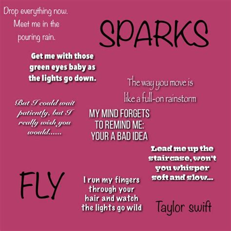 Sparks Fly Taylor Swift Lyrics Taylor Swift Lyrics Sparks Fly