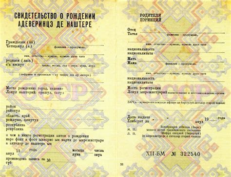 Купити свідоцтво про народження СРСР Молдавії 1990 1993 р р