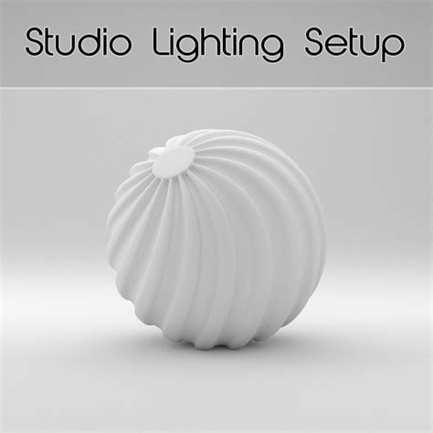 Studio Lighting Setup Cycles BlenderNation