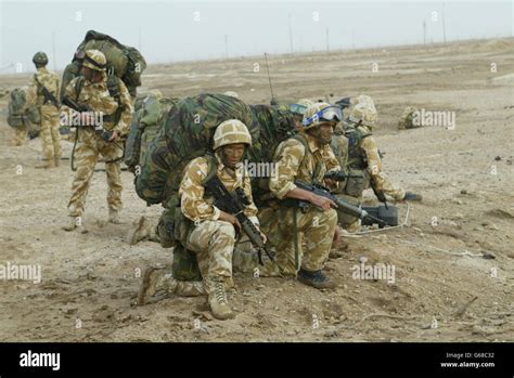 Members Of 40 Commando Royal Marines After Taking The Alfaw Oil Fields On The Alfaw Peninsula