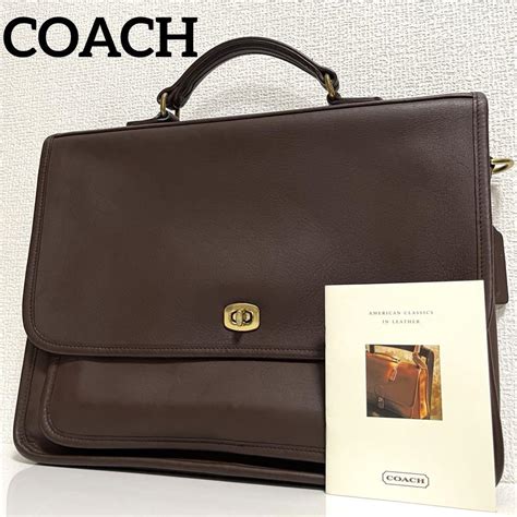 美品 Coach オールドコーチ ビジネスバッグ グラブタンレザー Usa製 メルカリ