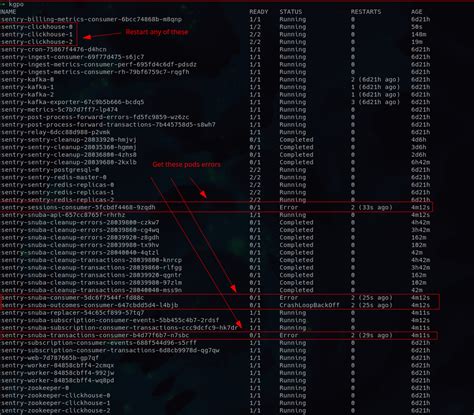 Snuba Pods Are In `error` And `crashloopbackoff` State When `clickhouse` Pod Restarted · Issue