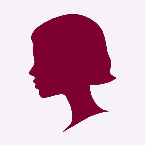 Premium Vector Woman Side Face Silhouette