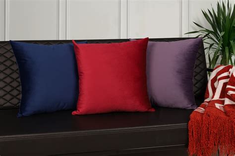 Comfy Velvet Pillow Cover Velvet Lumbar Throw Pillow Cover Velvet Euro