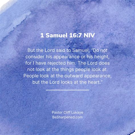 1 Samuel 16 7 ~ Daily Devotion June 23 2023 Daily Devotional