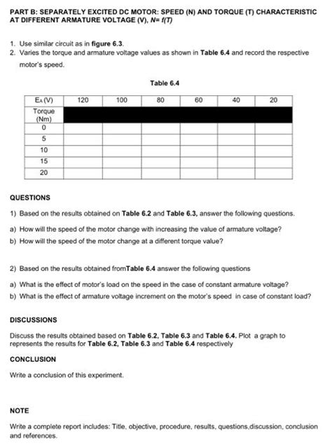 solved procedures part a separately excited dc motor speed