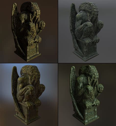 克苏鲁雕像 3d模型 49 Fbx Obj Stl Free3d