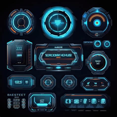 Premium Photo Dashboard Hud Elements Ai Generated Digital Technology