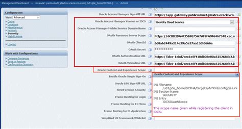 Configure Oauth Services For Idcs With The Content And Experience Cloud Integration With Jd