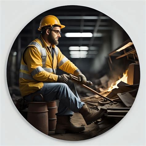 Premium Ai Image Industrial Worker Metalworker