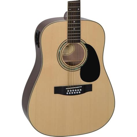 Mitchell D120s12e 12 String Dreadnought Acoustic Electric Guitar Natural
