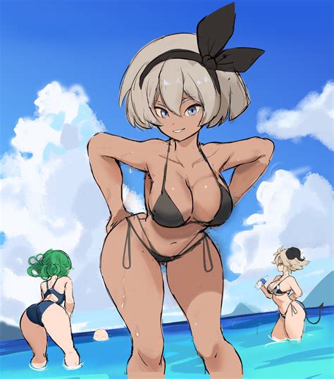 Rule 34 3girls Alternate Version Available Bea Pokemon Bikini