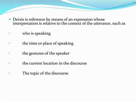 Ppt Deixis Powerpoint Presentation Free Download Id359848