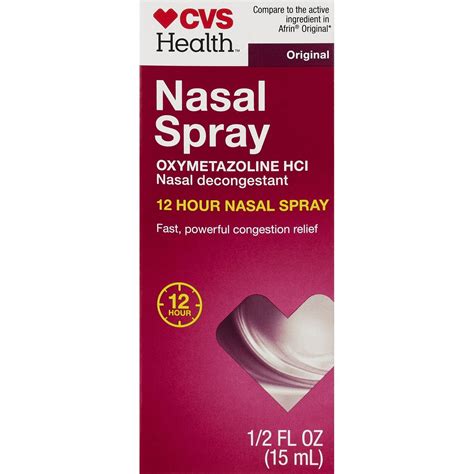 Cvs Health Nasal Spray Original Generic Afrin