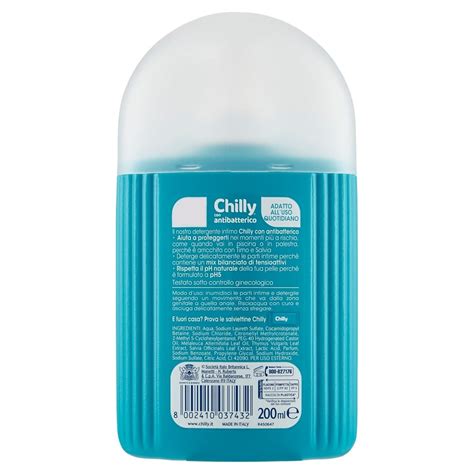Chilly Sapone Intimo Antibatterico Azzurro 200ml