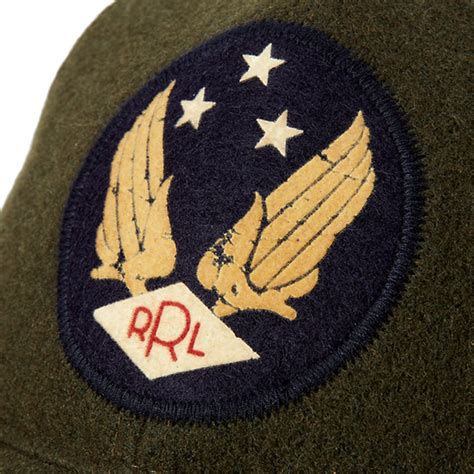 Double Rl『logo Wool Blend Felt Ball Cap』 Olive Reggieshop