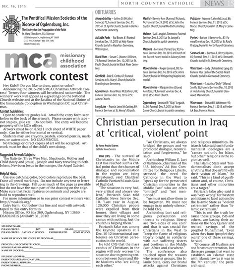 North Country Catholic Newspaper