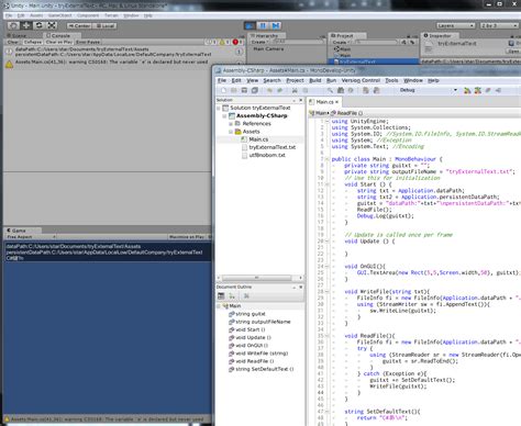 Unityで外部ファイルの読み書きc Itouhiroはてなブログ