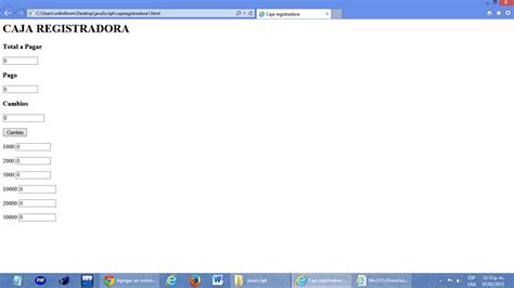 Código De Javascript Caja Registradora