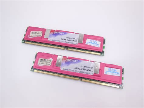 Модуль памяти DDR400 512Mb KIT 256 256Mb PC3200 400MHz Patriot