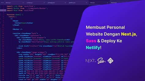 Membuat Personal Website Dengan Next Js Sass And Deploy Ke Netlify