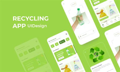 Recycling App Free Ui Kit Ui4free