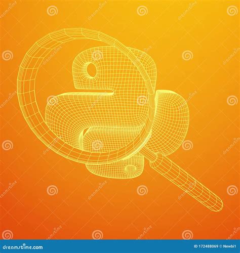 Python Code Language Sign Stock Vector Illustration Of Engineering
