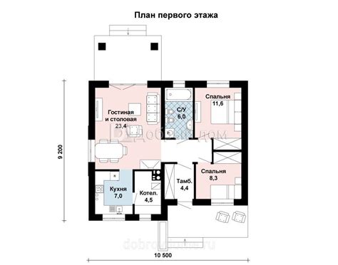 Проект одноэтажного дома As 2718 из газобетона с двускатной крышей