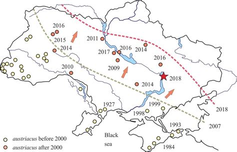Range Dynamics Of Plecotus Austriacus In Ukraine After [27] With Download Scientific Diagram