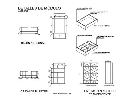 Detail Of Furniture Block Layout File In Autocad Format