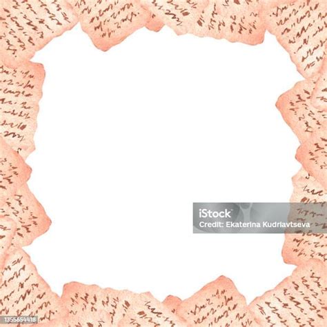 책 페이지의 프레임입니다 수채화 빈티지 일러스트 흰색 배경에 격리 커피 마실 것에 대한 스톡 벡터 아트 및 기타 이미지 커피 마실 것 0명 공부 Istock