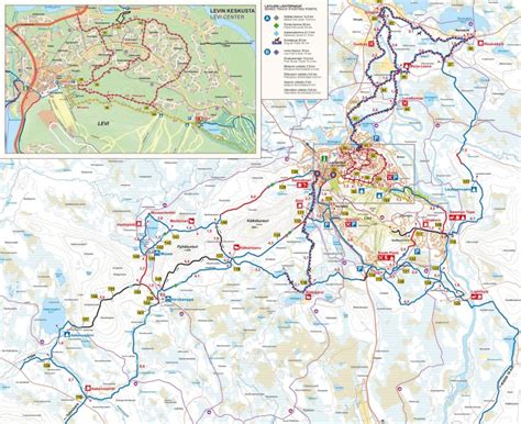 Cross Country Skiing Trail Map Levi • Nordic Trail Map