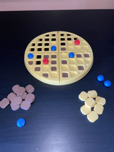 Waffle Stacks Stack 5 Magnetic Strategy Game 3d Model By Forgecore