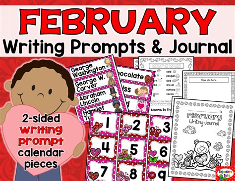February Writing Prompts Journal Tejeda S Tots