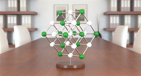 분자 모델 염화나트륨 3d 모델 9 3ds Fbx Max Free3d