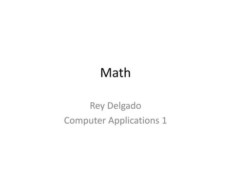 Math Pptx