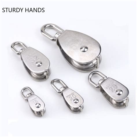 Roestvrij Staal Enkele Katrol Draad Touw Ketting T Grandado