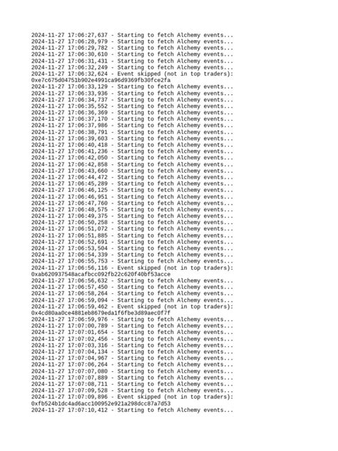Alchemy Event Log Pdf