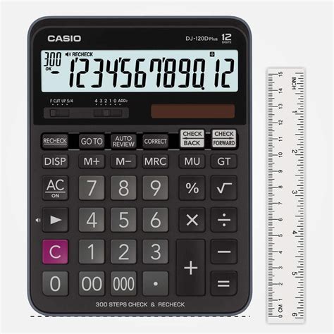 Casio Dj 120d Plus 12 Digit Basic Calculator Black In Qatar