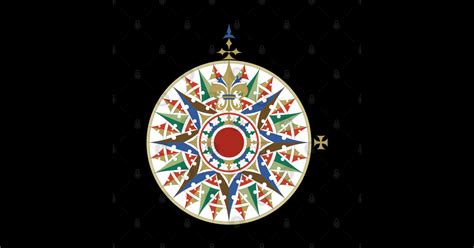 Compass Rose Adventure Sticker Teepublic