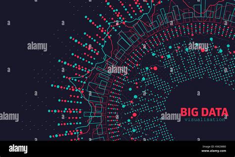 Abstract 3d Big Data Visualization Futuristic Infographics Design