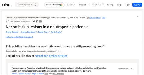 Necrotic Skin Lesions In A Neutropenic Patient