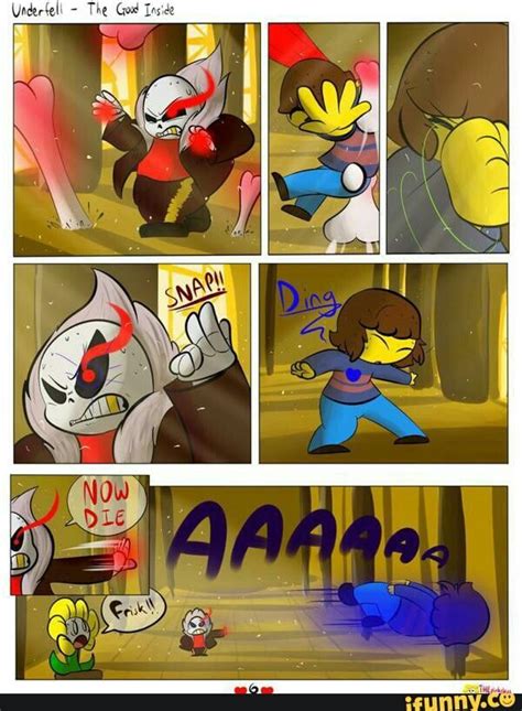 Underfell Sans Frisk And Flowey Undertale Undertale Funny
