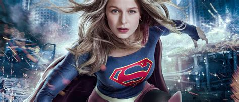 1400x600 Resolution Supergirl Melissa Benoist Season 3 2017 1400x600