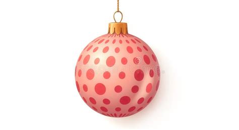 Cute Pink Bauble On White Stock Illustration Illustration Of Merry